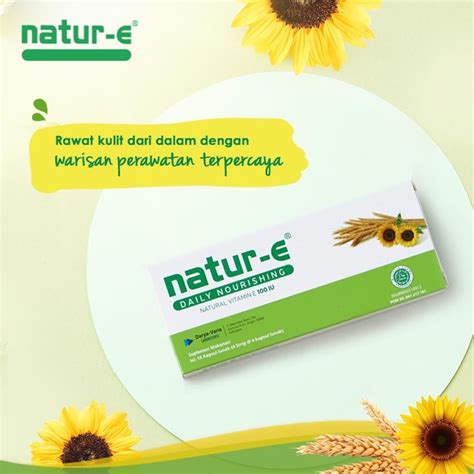 Natur E 100 Iu Kapsul Isi 16 Kapsul Vitamin Kulit Shopee Malaysia