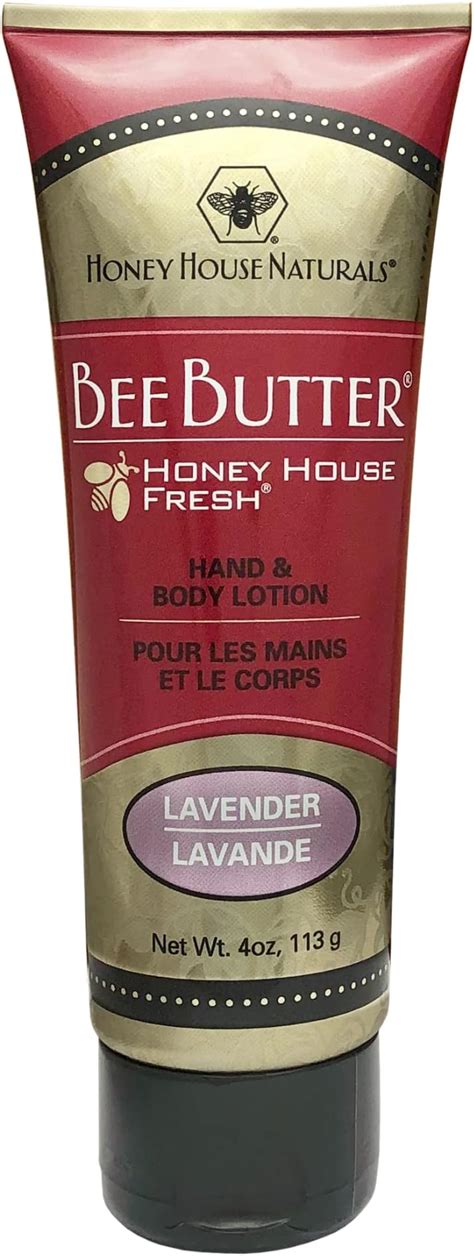 Honey House Naturals Bee Butter Cream Lavender 4 Ounce