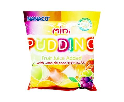 Nanaco Mini Pudding Fruit Juice Added With Nata De Coco Assorted Flavour 15 Packs X 25g