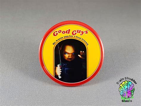 Chucky Button Pin T For Horror Movie Fans Etsy