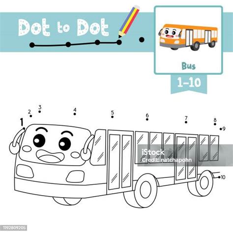도트 교육 게임 및 색칠 공부 버스 만화 캐릭터 관점 벡터 일러스트 10에 대한 스톡 벡터 아트 및 기타 이미지 10 3차원 형태 교습 Istock