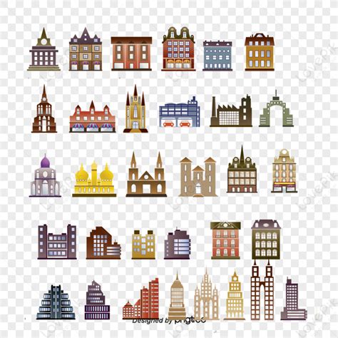 별장 군펜션만화 건축 Png 일러스트 무료 다운로드 Lovepik