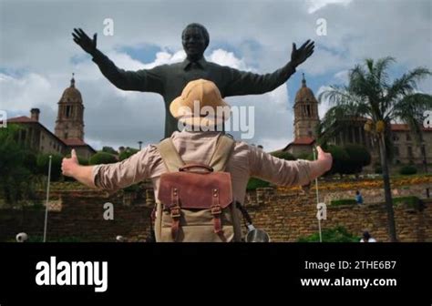 Nelson Mandela Statue With Raised Fist Drakenstein Correctional Center