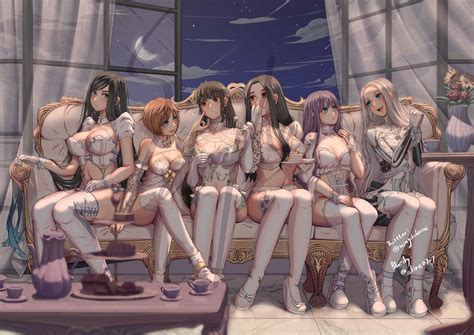 Eve Lily Tachy Raven Enya And 1 More Stellar Blade Drawn By