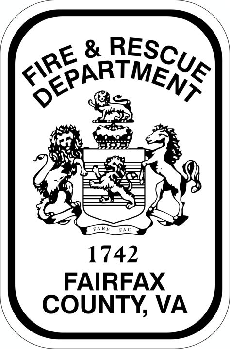Fairfax County Fire Rescue Blackwhite Customer Decal Powercall