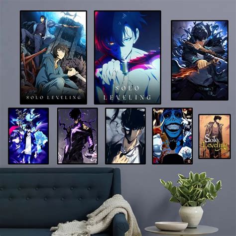 S Solo L Leveling Poster Trang Trí Phòng Khách Phòng Ngủ Thẩm Mỹ Nghệ