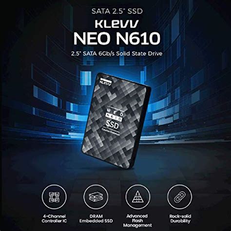 Klevv Neo N610 Ssd 2 5 Inch Sata 3 6gb S 512gb 3d Tlc Nand R W Up To