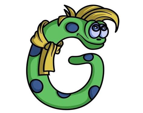 Буква G английского алфавита в красивых картинках для детей.