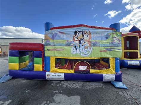 Bluey Obstacle Course Jumping Castle Hire Sa