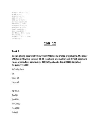 DSP LAB COMPLETE CODES Docx