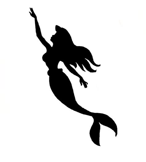 Mermaid Silhouette Clipart At Getdrawings Free Download
