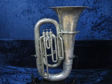 Carl Fischers Superior Silver Eeb Tuba Serial 12342 Musical Instrument City
