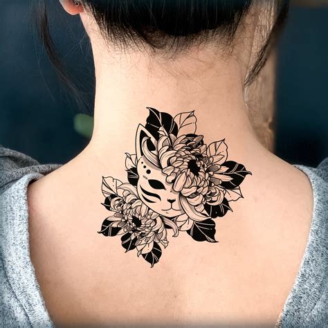 Kabuki Mask Tattoo