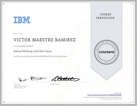 Ethical Hacking With Kali Linux Ibm Certificate Ppt