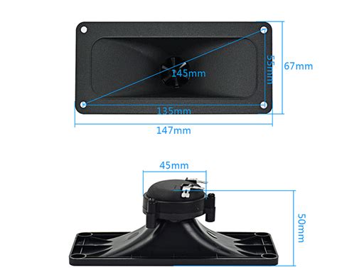 Aiyima 2pcs 14667mm Piezoelectric Tweeter Piezo Ceramics Speaker Horn