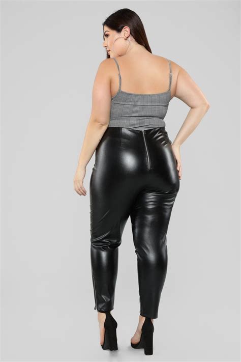 Plus Size Plus Size Leather Pants Leather Shorts Leather Outfits Shiny Leggings Plus Size