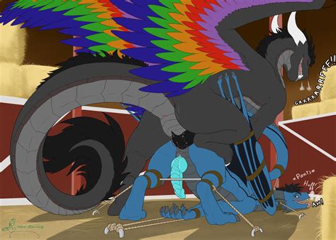 Rule 34 Anal Bondage Bondage Bound Dragon Feral Genitals Kenox Male Male Male Niko Kenox Nsfw