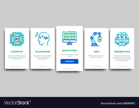 Artificial Intelligence Onboarding Royalty Free Vector Image