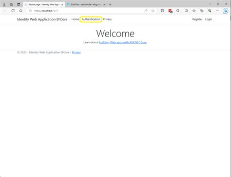 Aspnet Core Authentication In The Beginning Devmobiles Blog