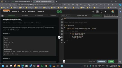 Geeksforgeeks Dsa Java Problemsolving Dailycodingchallenge