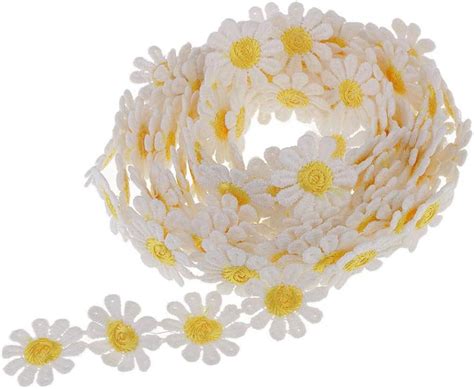Total 12 Yards Daisy Ribbons Sunflower Decorating Lace 6