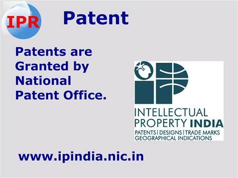 Intellectual Property Right Ipr Patent Ppt