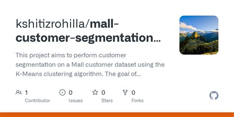 Github Kshitizrohillamall Customer Segmentation Using K Means