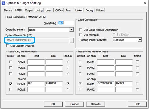 C Tm4c123gxl Tiva Launchpad Hardware Fault When Debugging In Keil
