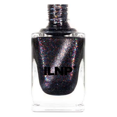 Ilnp Overload Black Magnetic Shimmer Nail Polish