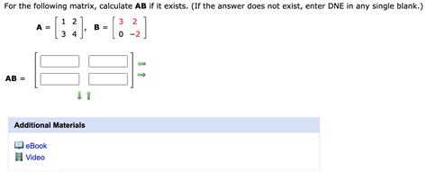 Solved For The Following Matrix Calculate AB If It Exists Chegg Com