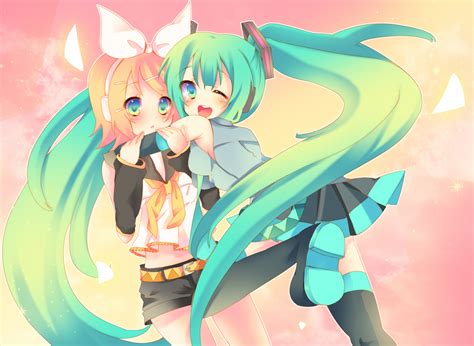 Hatsune Miku And Kagamine Rin Hatsune Miku Photo 39286309 Fanpop