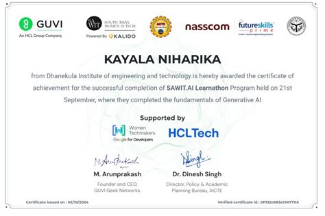 Traditionalai Generativeai Generativeai Generativeai Guvi Hcltech Aicte Nasscom