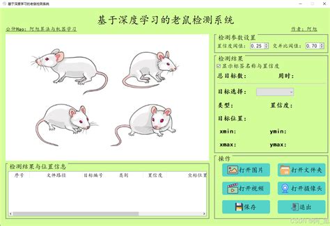 基于yolo11v10v8v5深度学习的老鼠智能检测系统设计与实现【python源码pyqt5界面数据集训练代码】老鼠yolo
