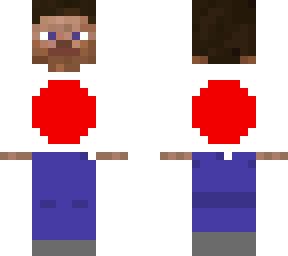 Steve Japan Flag Minecraft Skin