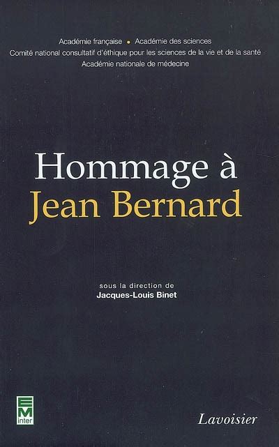 Hommage à Jean Bernard De Jacques Louis Binet Collectif Recyclivre