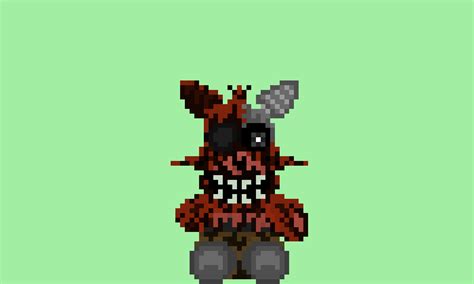 Phantom Foxy Plush Pixel Art