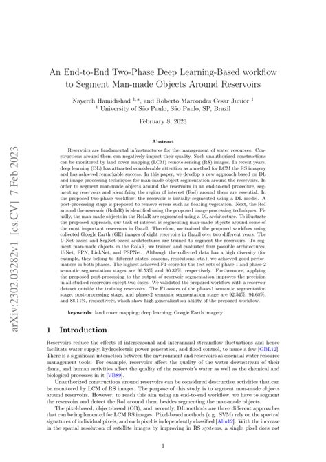 Pdf An End To End Two Phase Deep Learning Based Workflow To Segment Man Made Objects Around