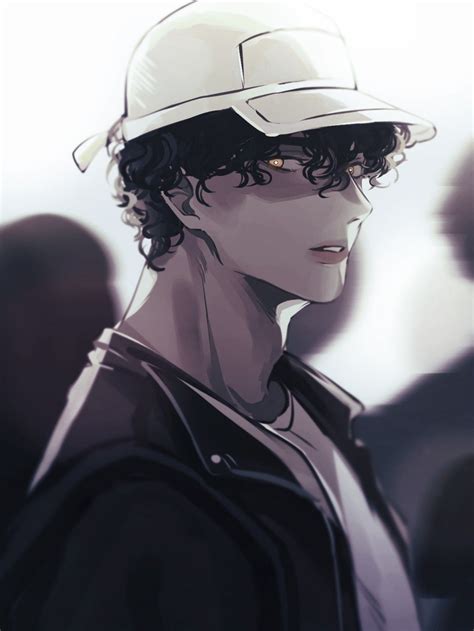 Anime Male Curly Hair