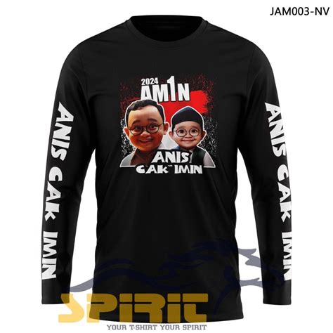 Jual Kaos Anies Cak Imin Kartun Baju Anis Cak Imin Kartun Terbaru Katun Combed S Premium Big
