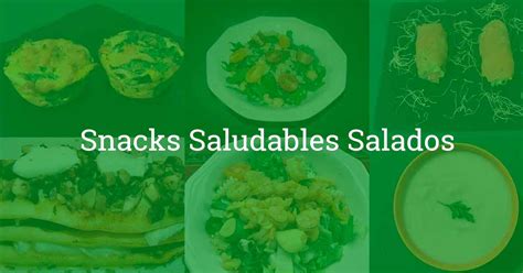 10 Recetas De Snacks Saludables Salados Recetas
