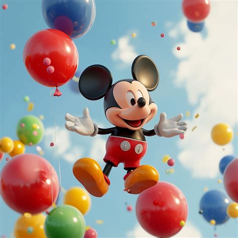 Mickey Mouse Flying In Winnie The Pooh Kite Mickey Mouse Flying Kite