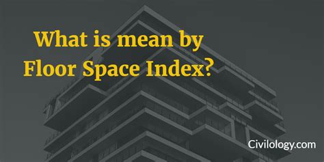 What Is FSI Example Calculation For A Building Civilology