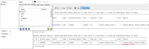 Sql Execution Plan Mysql Query With Order By Use Index But Still