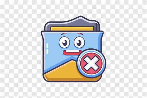 Digital Folder Icon With Delete Button Colorful Vector Art For Data