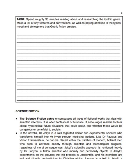 Jekyll And Hyde Setting Detailed Breakdown Study Guide Teaching Resources