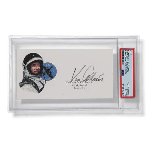 Kenneth Collins Signed 2 5x5 5 Cut With Portrait Psa Pristine Auction
