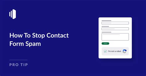 How To Stop Contact Form Spam Captcha And Alternatives