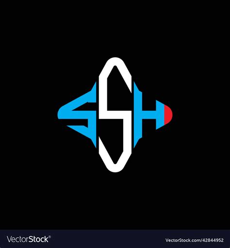Ssh Letter Logo Creative Design With Graphic Vector Image