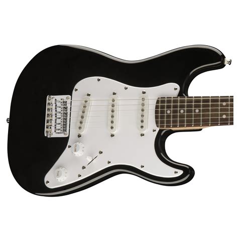 Squier By Fender Mini Stratocaster 3 4 Size Electric Guitar Black