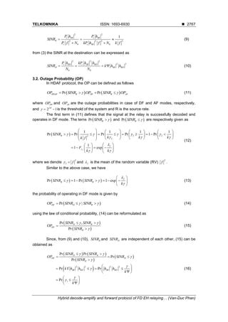 Hybrid Decode Amplify And Forward Protocol Of FD EH Relaying Network